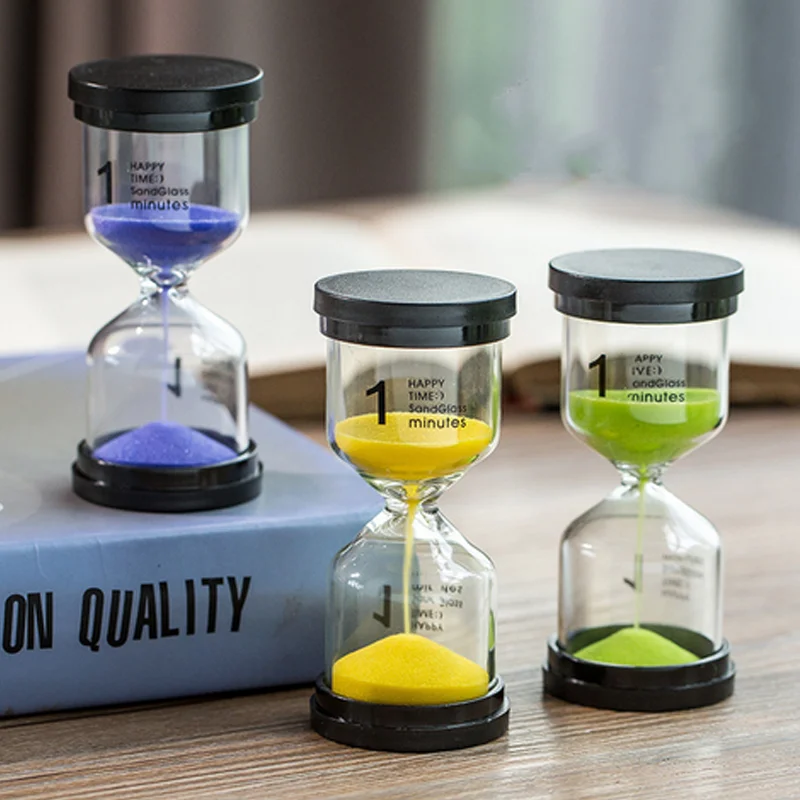 1-Minutes-Colorful-Glass-Hourglass-Children-Handcrafted-Sandglass-Gift ...