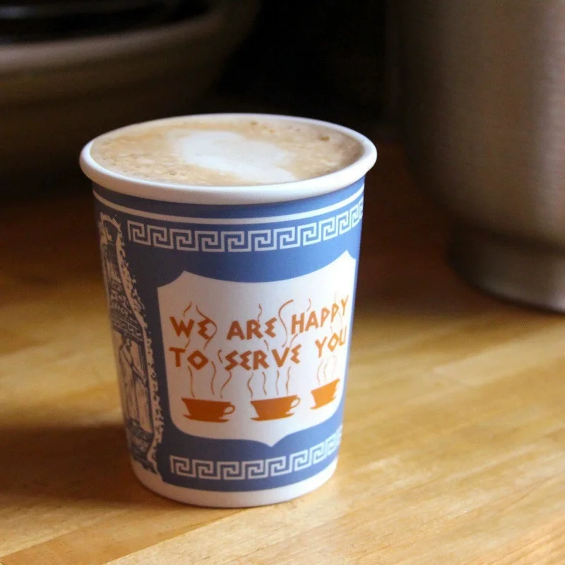 We Are Happy To Serve You Ceramic Coffee Cup New York Iconic Paper Cup ...