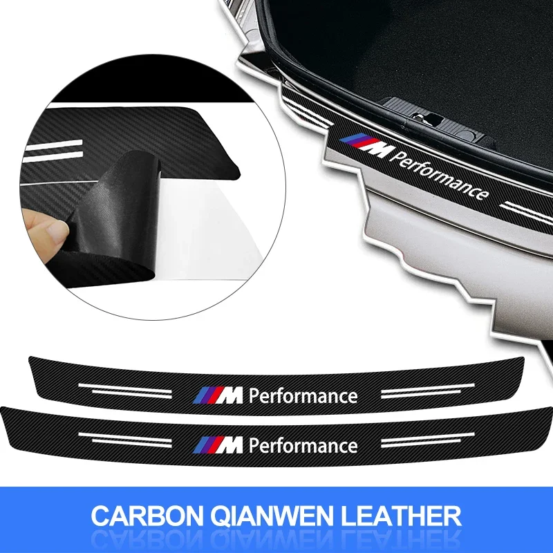 Carbon-Fiber-Car-Trunk-Bumper-Protective-Sticker-Decal-for-BMW-X1-X3-X4 ...