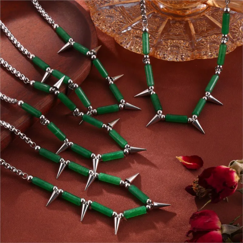 Collana-Sharp-Thorn-Punk-per-donna-uomo-acciaio-inossidabile ...