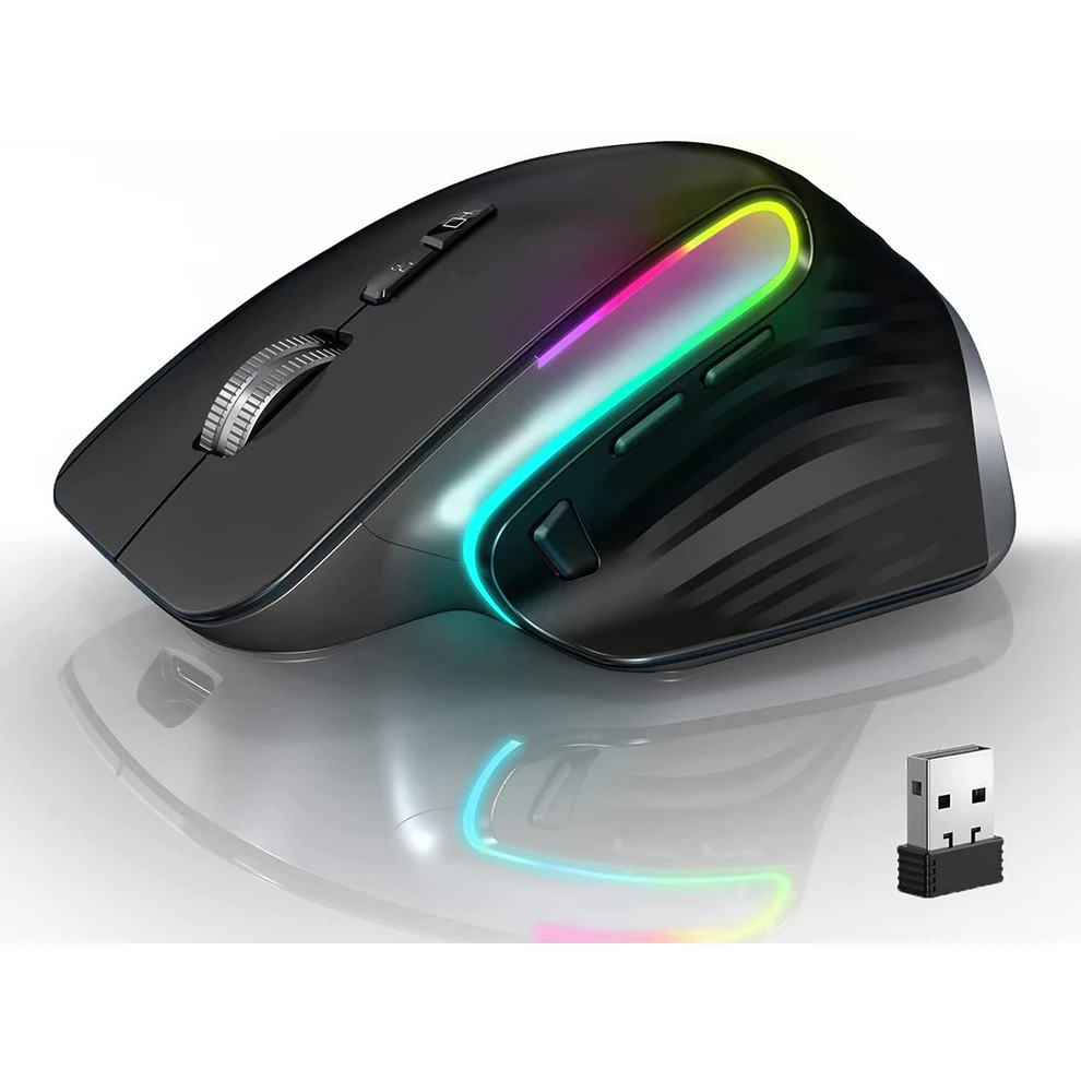 Bluetooth-2-4G-Wireless-Mouse-Rechargeable-12-Colors-RGB-LED-Gaming ...