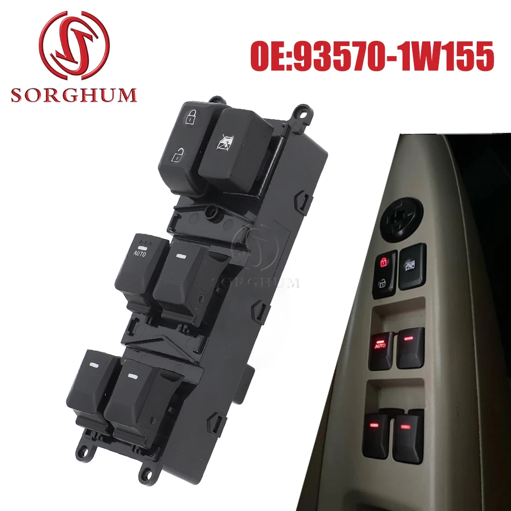 SORGHUM-for-kia-rio-Front-Left-Electric-Master-Control-Power-Lifter ...
