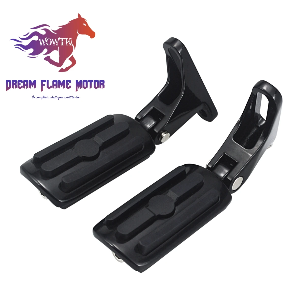 Motorcycles-Rear-Passenger-Footpegs-Clamp-Mount-Kit-Footrest-Moto ...