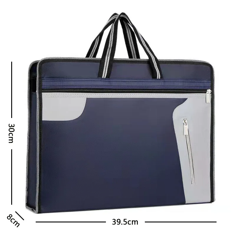 High-Quality-Portable-Document-Bag-Zipper-File-Handbag-Business ...