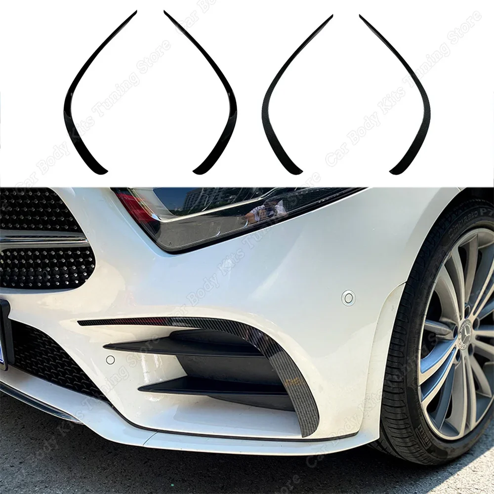 For-Mercedes-Benz-CLS-C257-AMG-Front-Bumper-Spoiler-Splitter-Fog-Light ...