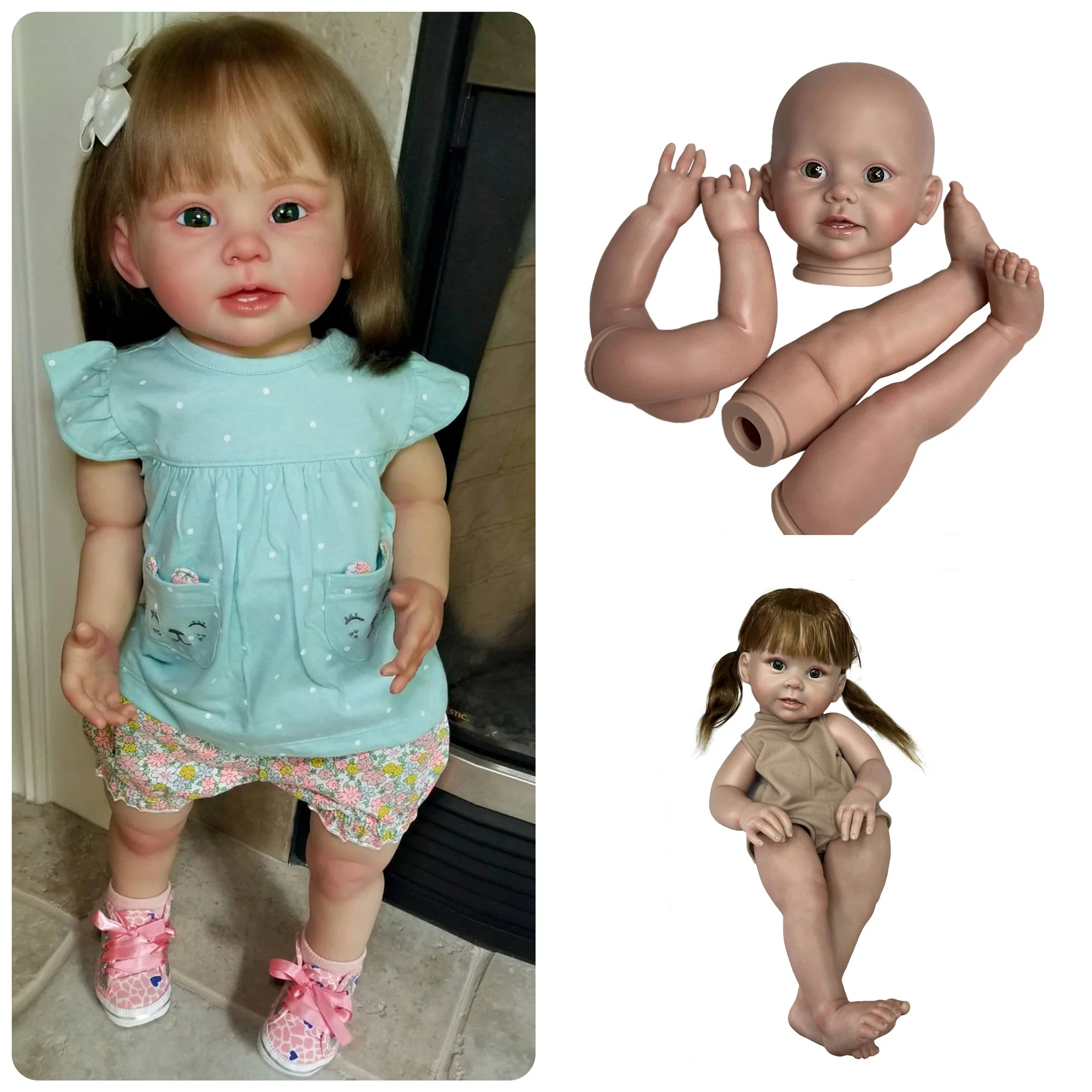 20 Inch / 26 Inch Bonnie Reborn Doll Kits Handmade Painted Unfinished ...