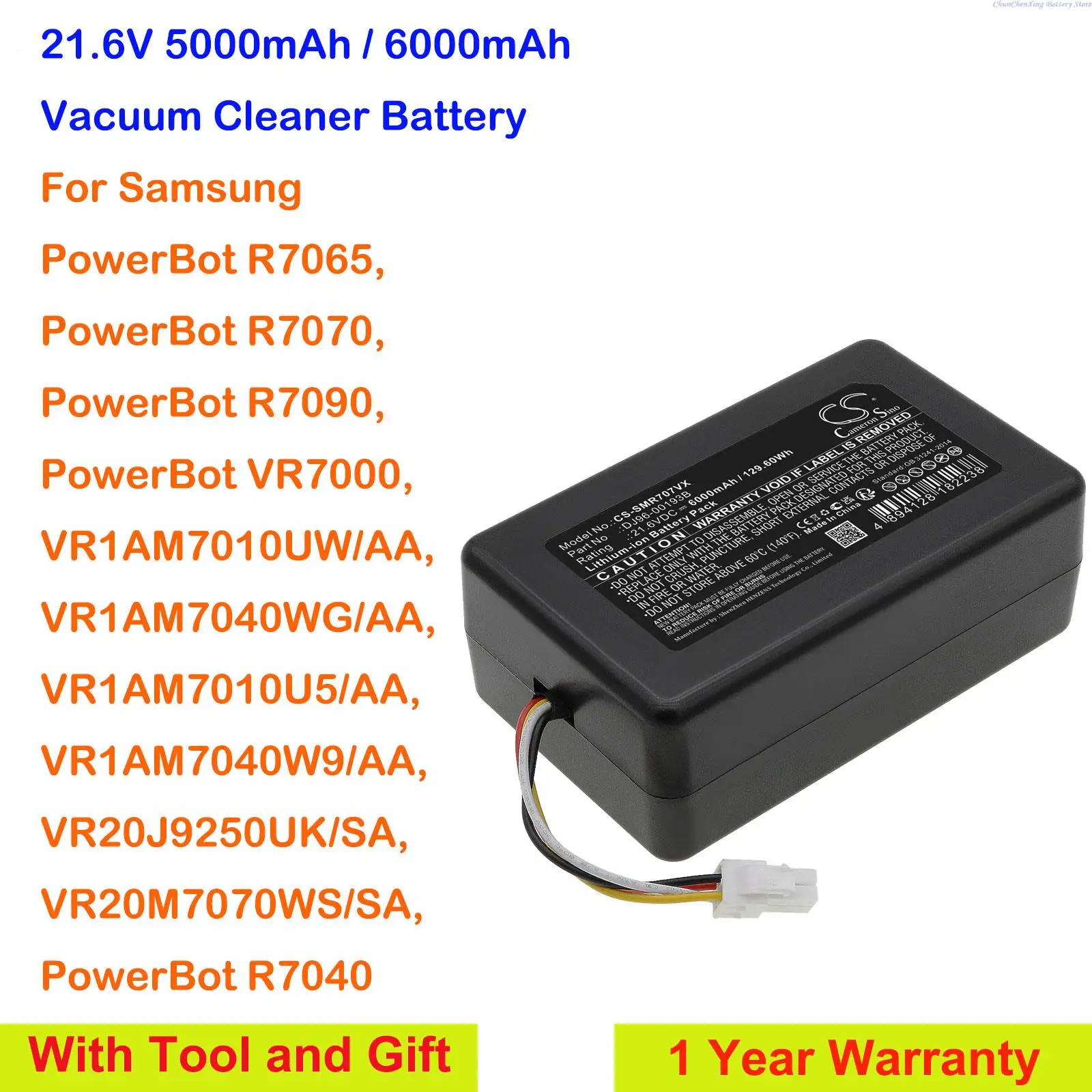 Cameron-Sino-5000mAh-6000mAh-Vacuum-Cleaner-Battery-For-Samsung ...
