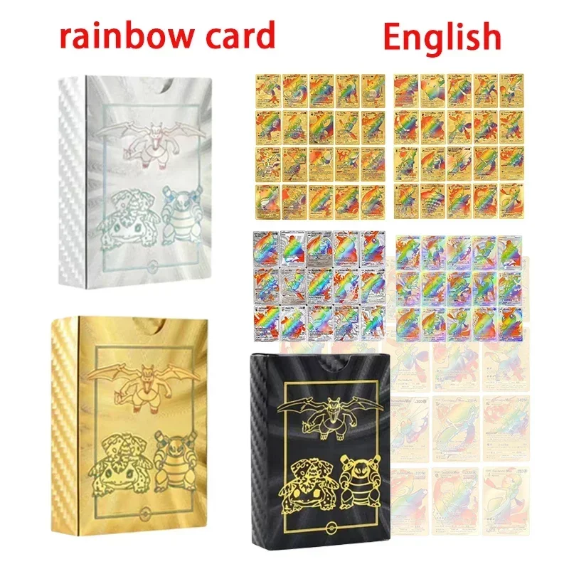 Pokemon-Genuine-Charizard-Pikachu-German-Gold-French-Colorful-English ...