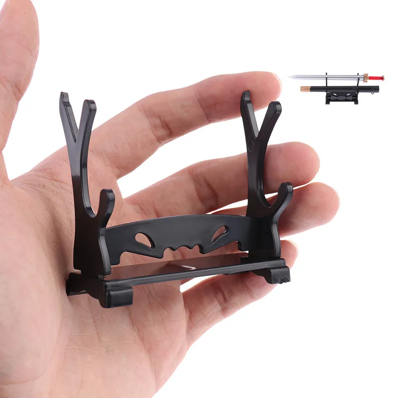 1Pc Black Smooth Surface Game Anime Sword Weapon Model Display Frame ...