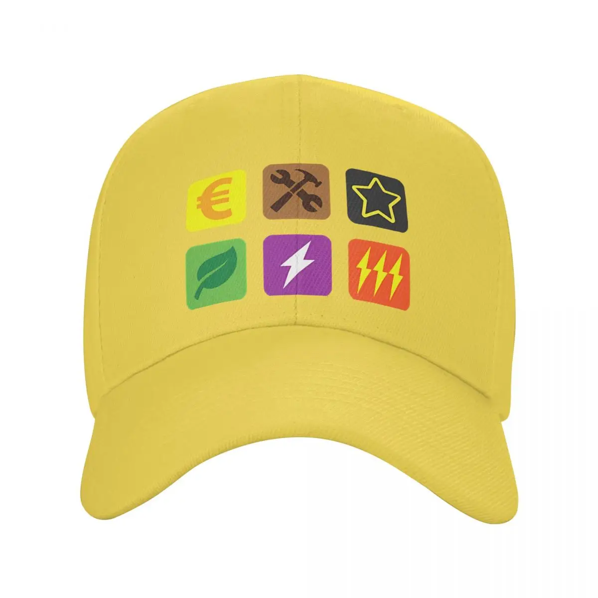 Gorra de béisbol Terraforming Icons para hombre y mujer, con visera protectora, snapback, C ...