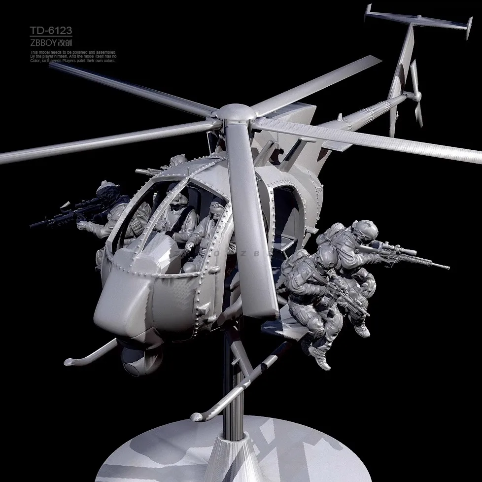 25mm-38mm-50mm-Resin-Soldier-model-kits-figure-Helicopters-and-pilots ...