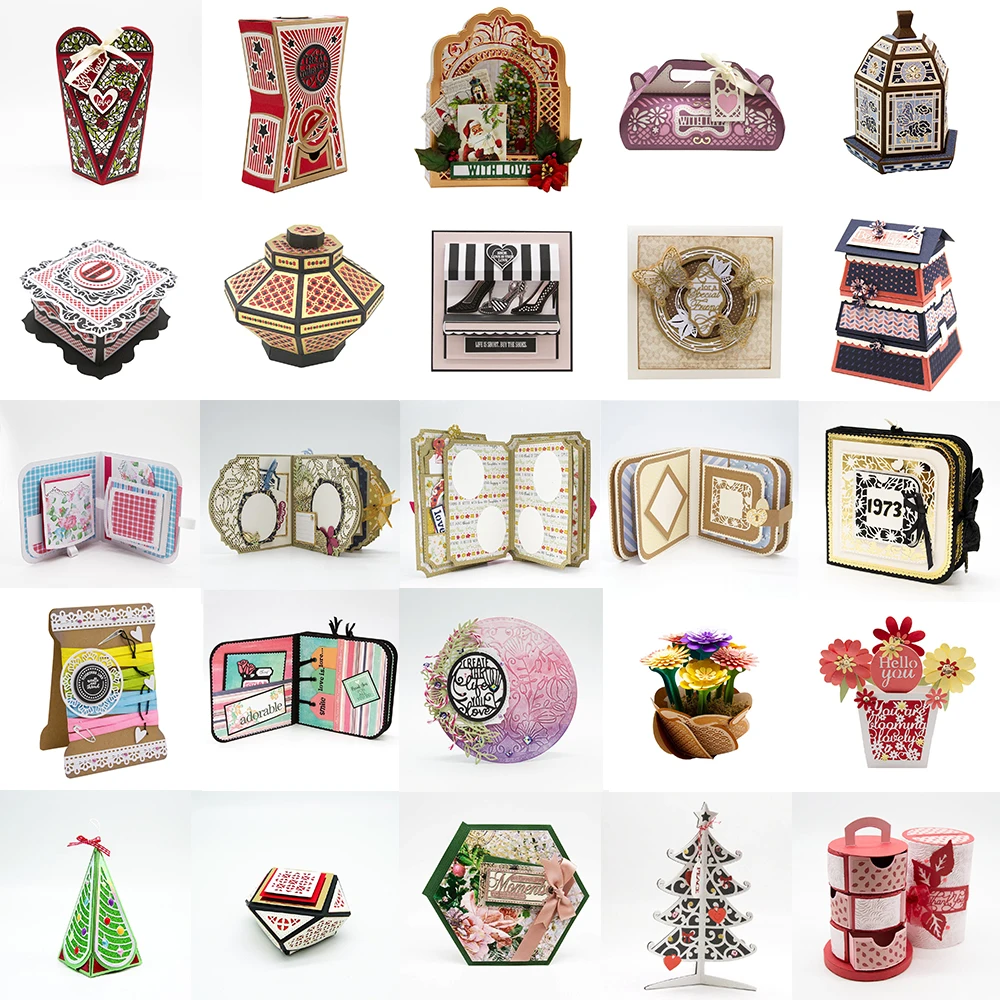 3D-Postcard-Layered-Metal-Cutting-Dies-DIY-Scrapbooking-Christmas-3D-Folding-Gift-Boxes ...
