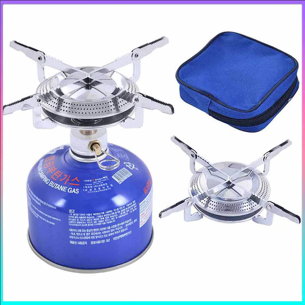 Windproof Camping Gas Stove Portable Foldable Backpack Electronic Stove ...