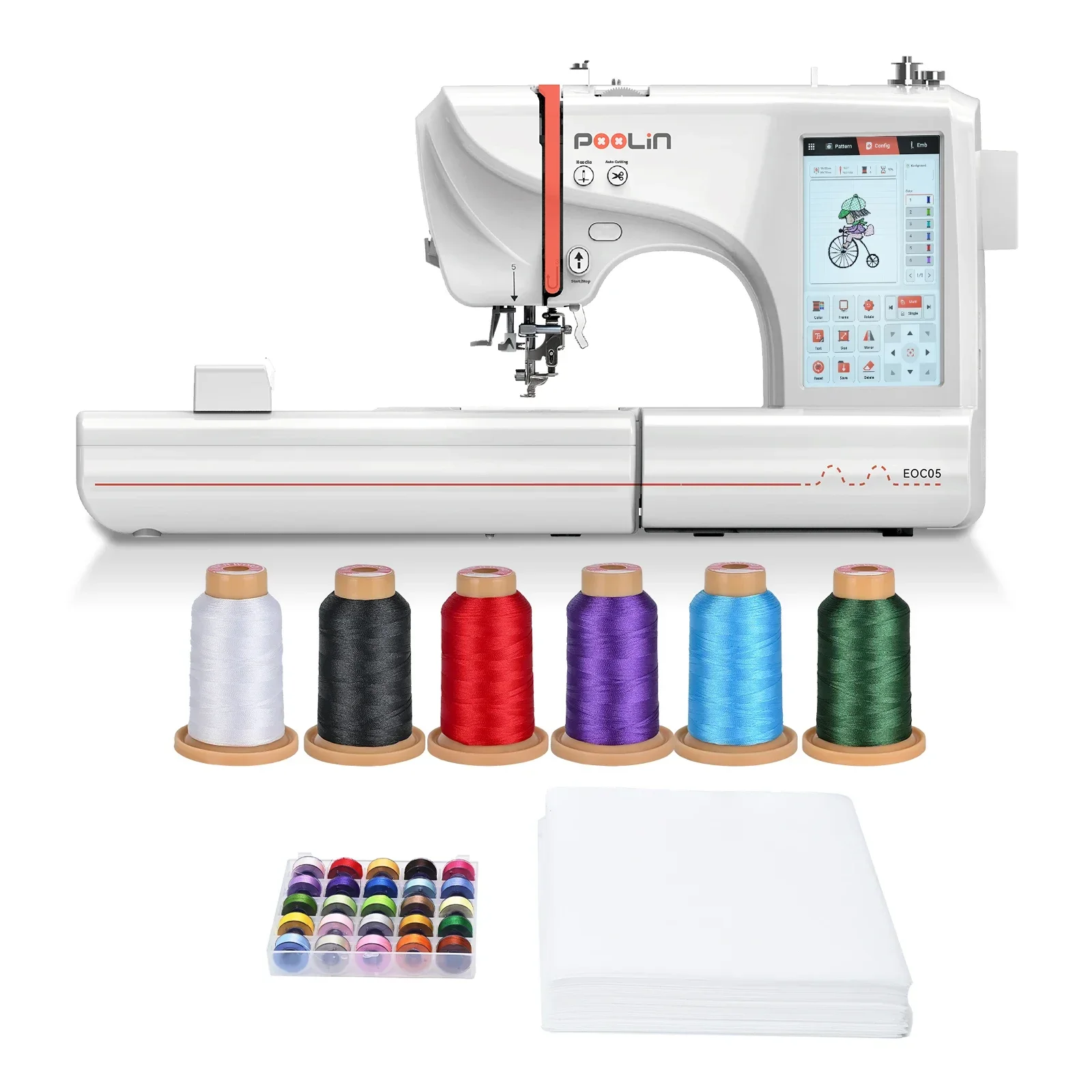 POOLIN-Embroidery-Machine-4-x-9-2-Area-Household-For-Clothing ...