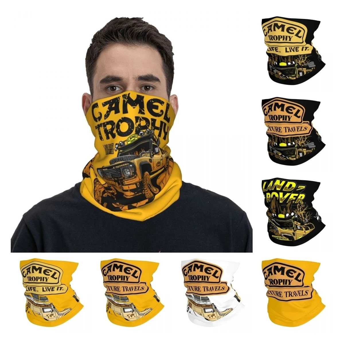 Camel Trophy Merch Outfits Off Road Defender 110 Bandana Neck Gaiter ...