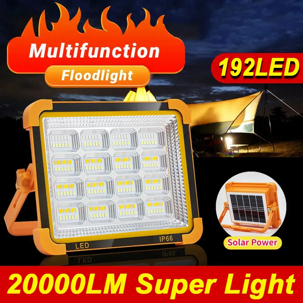 Super-Bright-Rechargeable-Solar-Flood-Light-20000LM-Outdoor-Portable ...