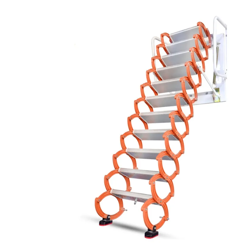 Wall-mounted-loft-telescopic-ladder-indoor-and-outdoor-folding ...