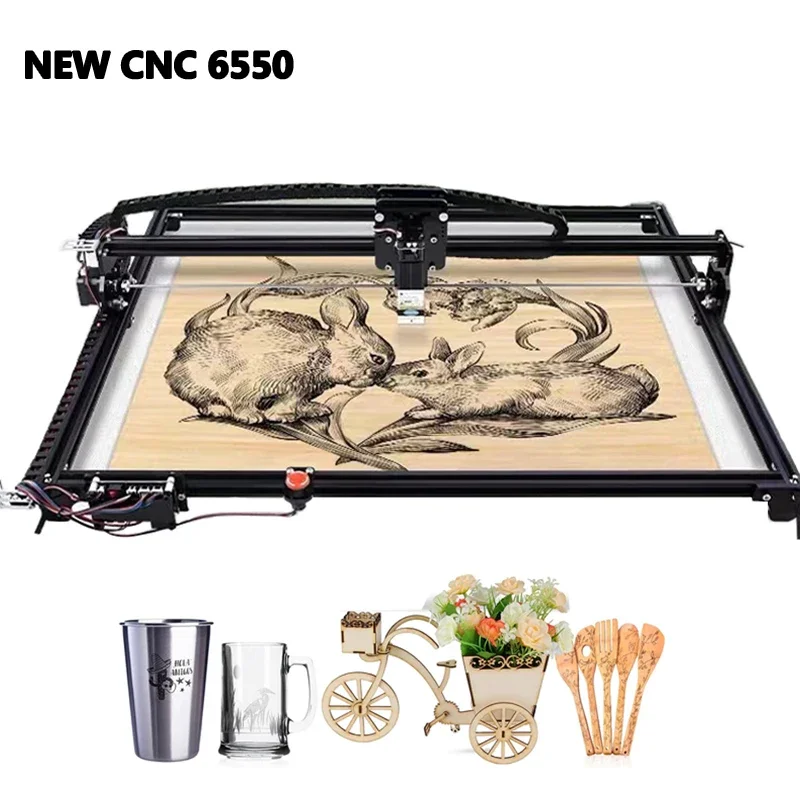 CNC-6550-New-black-2-Axis-Engraving-Machine-Work-Area-65-50cm-20w-Laser ...