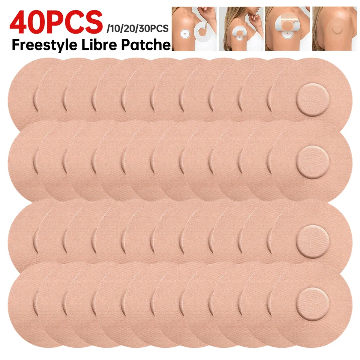 10Pcs-Adhesive-Sensor-Patches-Waterproof-Freestyle-Libre-Plasters-Skin ...