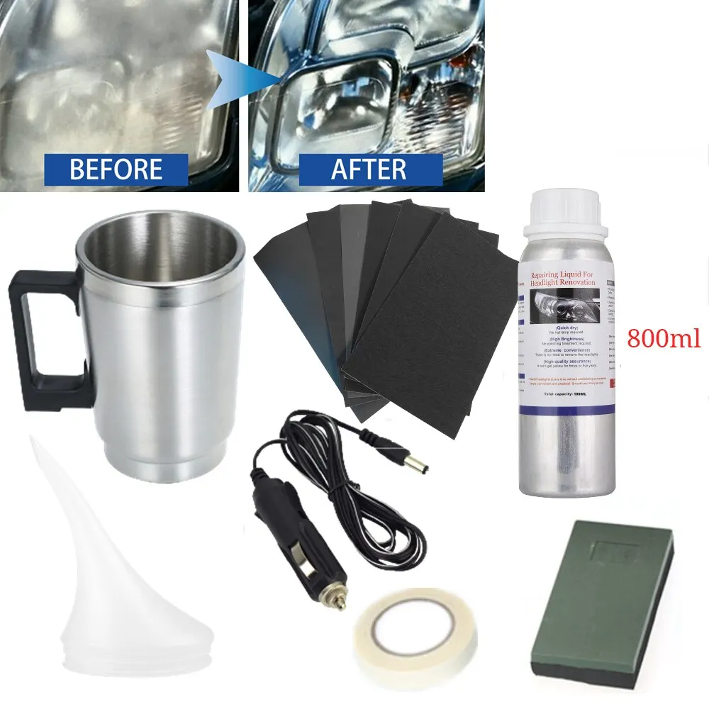 Headlight Polisher Liquid Evaporator Polymer Liquid Headlights Chemical ...