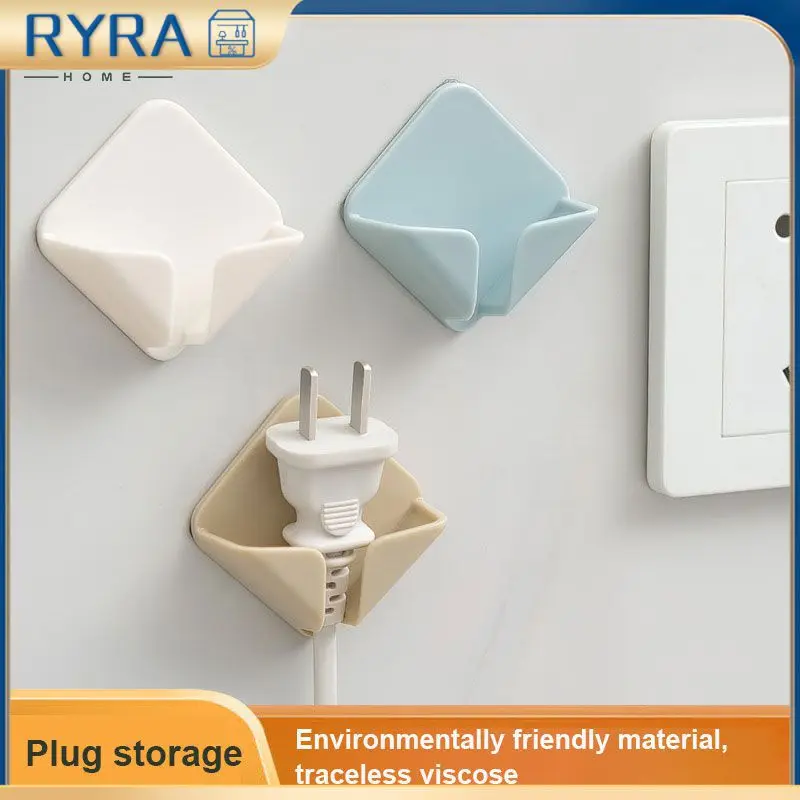 Power Plug Socket Holder | Wall Socket Holder | Adhesive Wall Hook ...