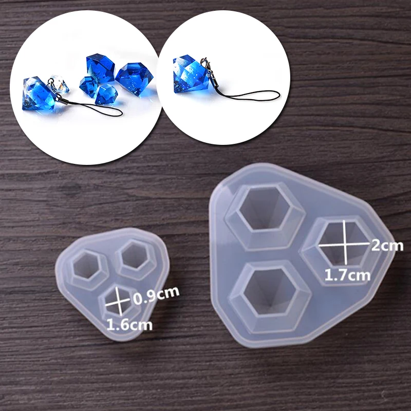 Transparent Silicone Diamond Mold Dried Flower Resin Decorative Craft ...