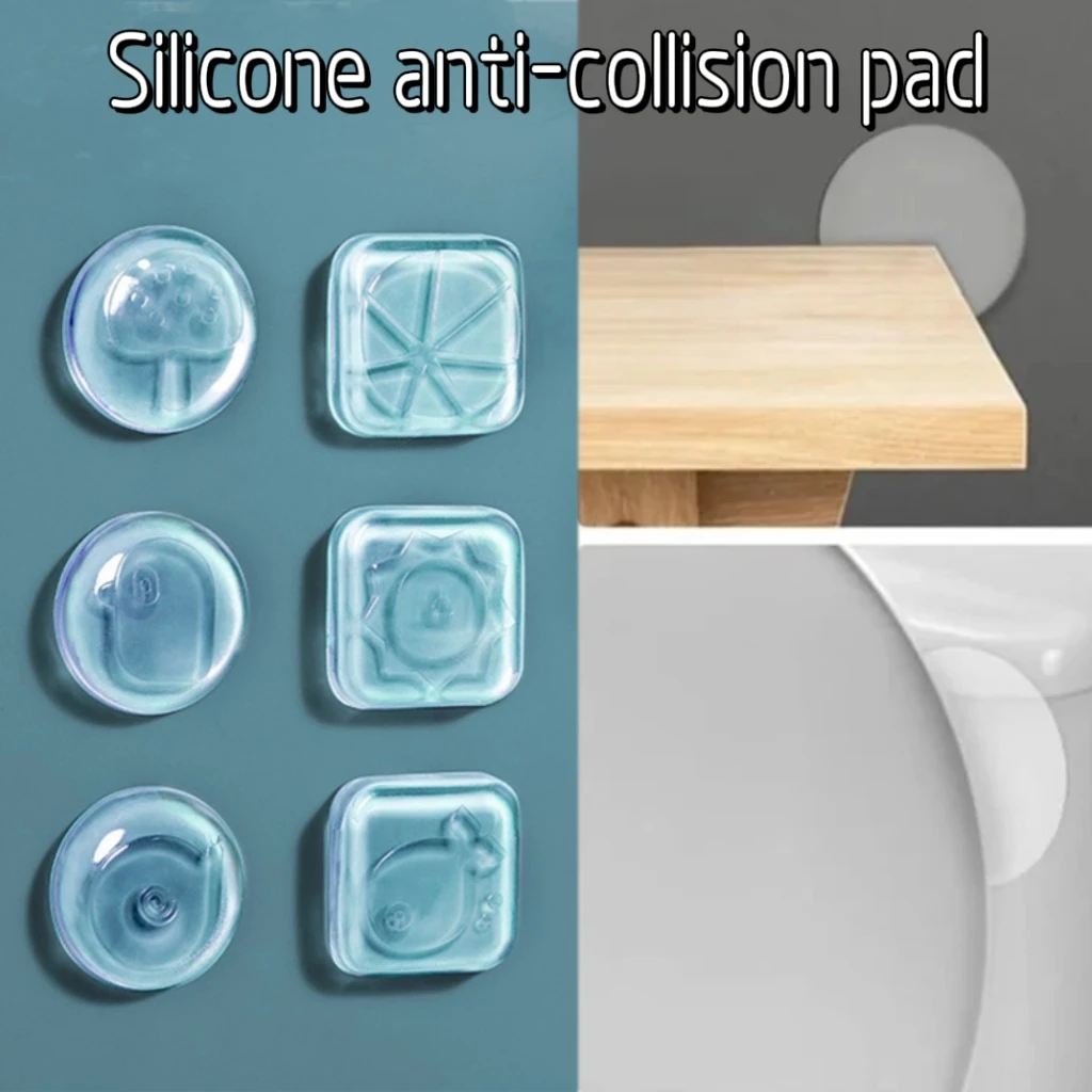 Silicone-Anti-Collision-Pad-Soft-Door-Handle-Buffer-Wall-Sticker ...