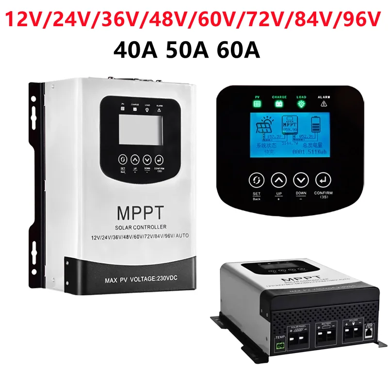 12V-24V-36V-48V-60V-72V-84V-96V-40A-50A-60A-MPPT-Solar-Charge-Discharge ...
