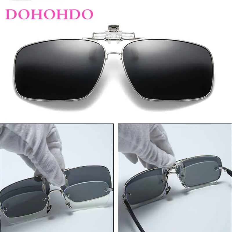 Men-Polarized-Clip-On-Sunglasses-Photochromic-Designers-Glasses-Anti ...