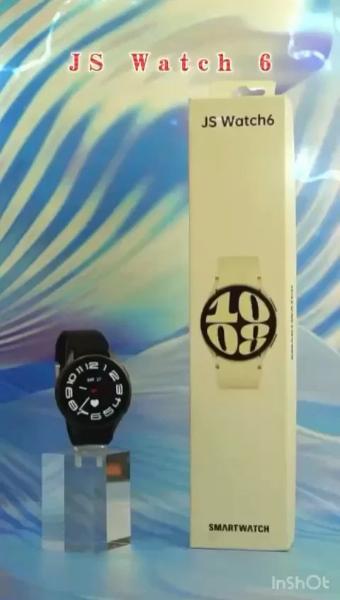 JS Smart Watch 6 Classic - Round Dial Smartwatch With HD Bezel-Less ...