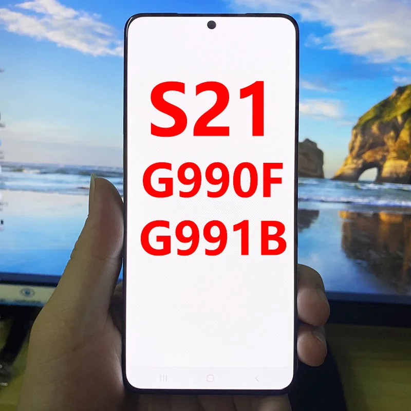 SUPER-AMOLED-G991U-LCD-For-Samsung-S21-5G-G991B-G990F-LCD-Display-Touch ...