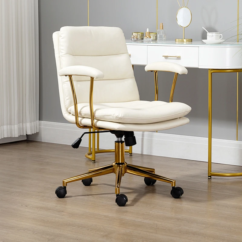 Arm-Ergonomic-Office-Chair-Computer-Leather-Salon-Conference-Living ...