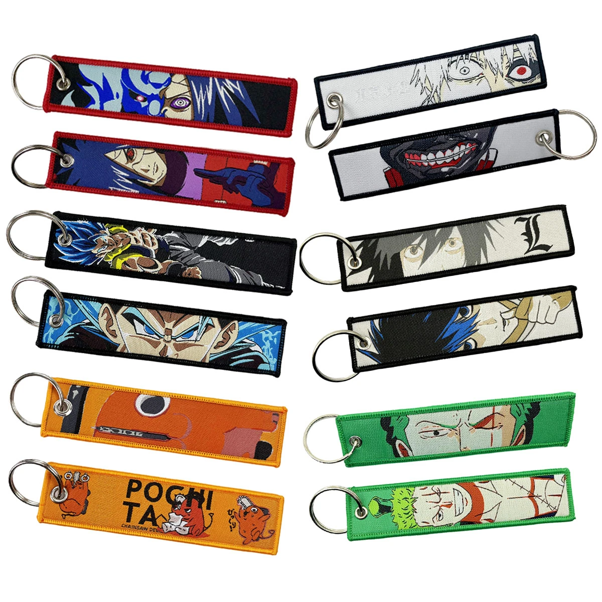 Anime-embroidery-Key-Jet-Tag-Manga-Key-chain-Personalized-Key-Fobs ...