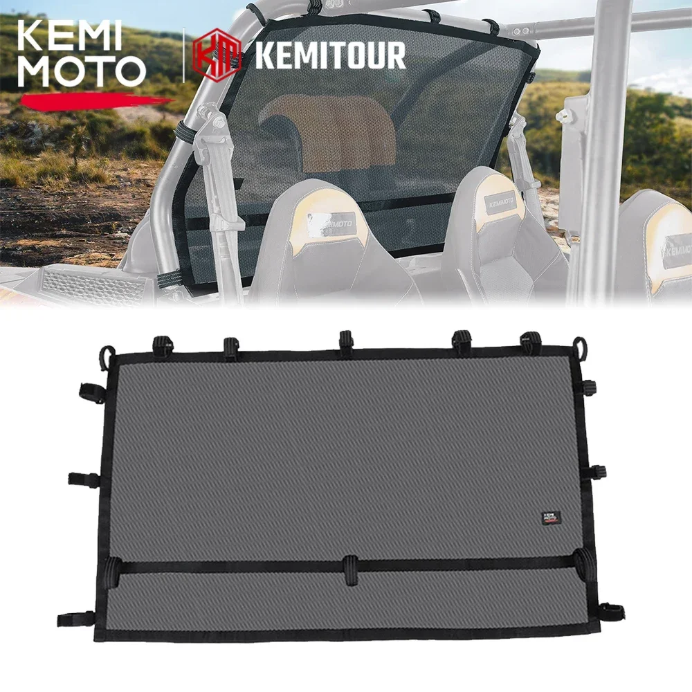 KEMIMOTO-UTV-Rear-Window-Net-Soft-Mesh-Sun-Protection-Net-Compatible ...