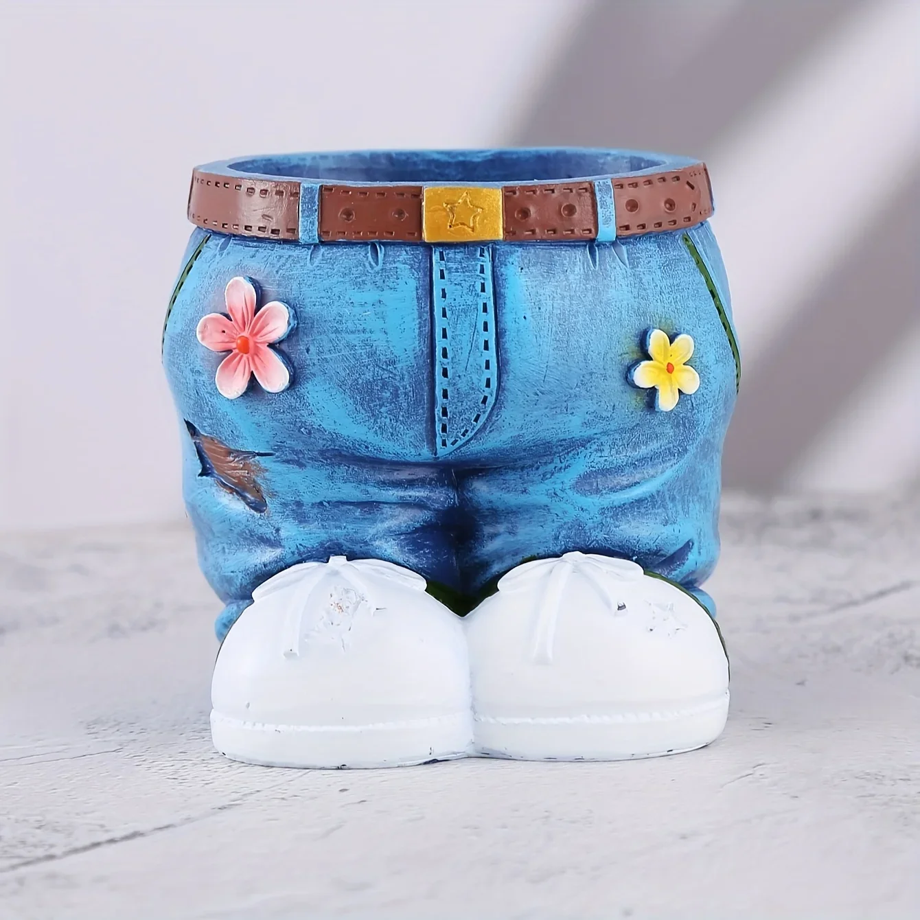 1 Pack New Jeans Standing Flower Pot, Creative Pots, Super Beautiful ...