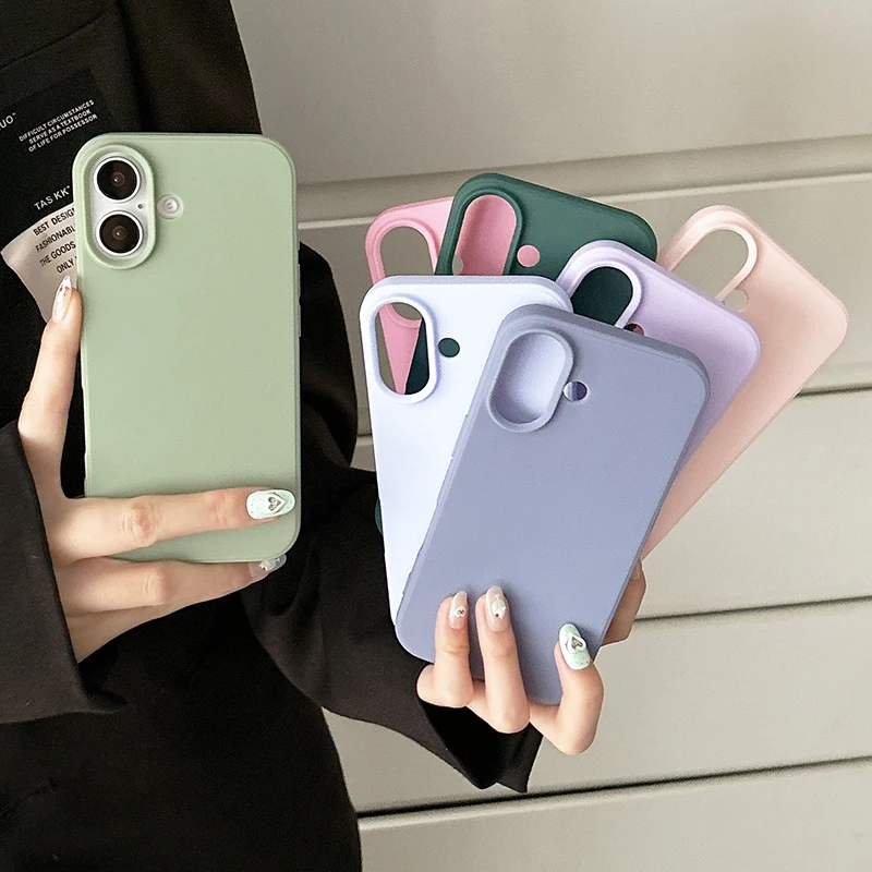 Luxury Candy Color Soft Cases for IPhone 15 14 16 13 Pro Max 16plus ...