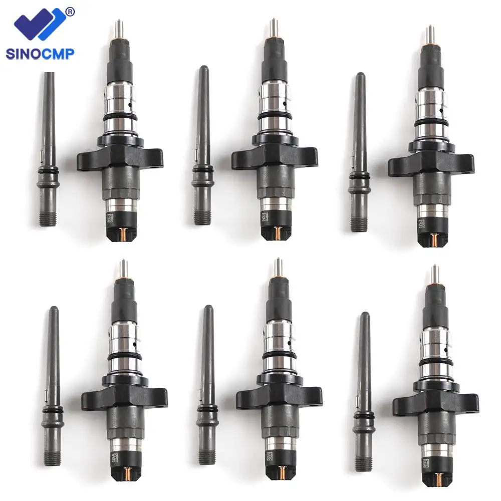 6 Pcs Diesel Fuel Injectors 0986435503 0445120255 0445120210 Suit For ...