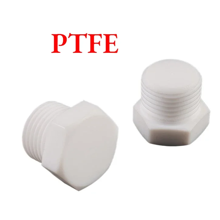 M10-50 1/8" 1/4" 3/8" 1/2" 3/4" 1" BSP NPT Male PTFE Hex Head End Plug ...