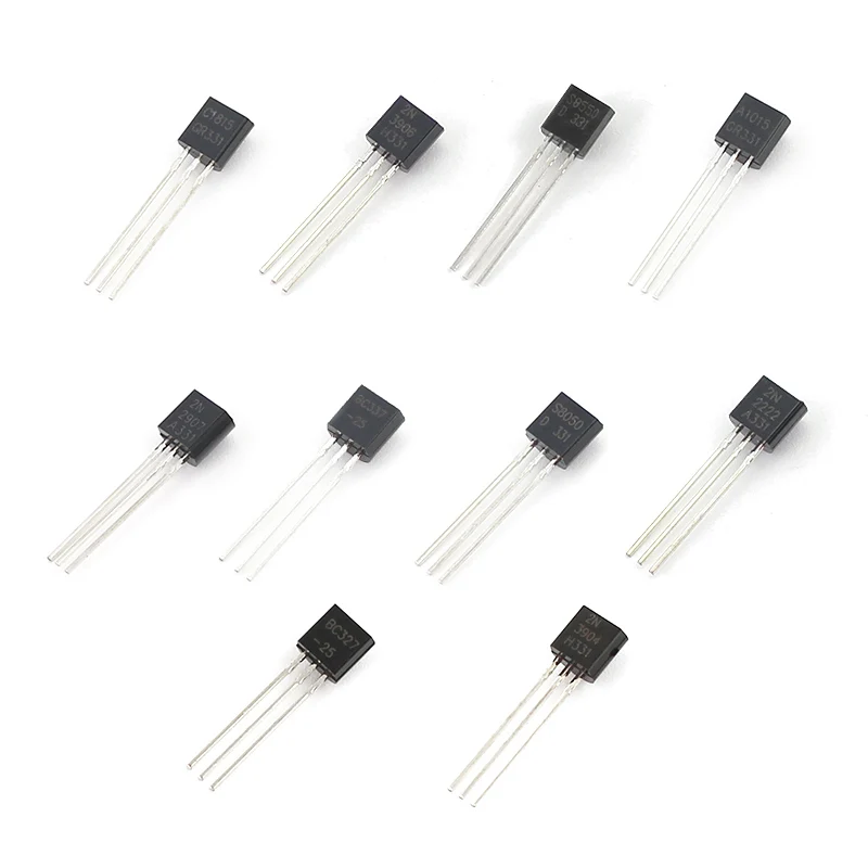 100pcs-Triode-Transistor-BC337-BC327-2N2222-2N2907-2N3904-2N3906-S8050 ...