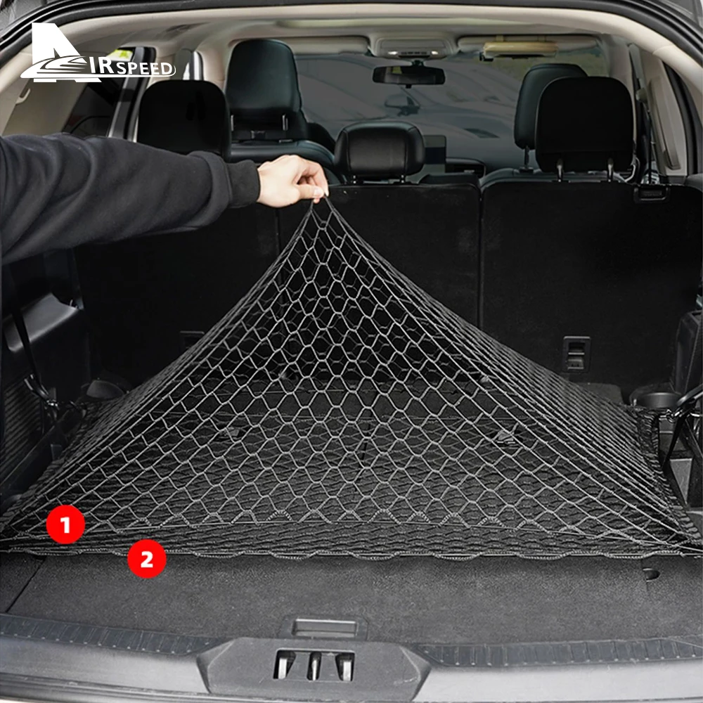 Top Nylon Organizer Car Mesh Elastic Rear Back Cargo Trunk Storage Net ...
