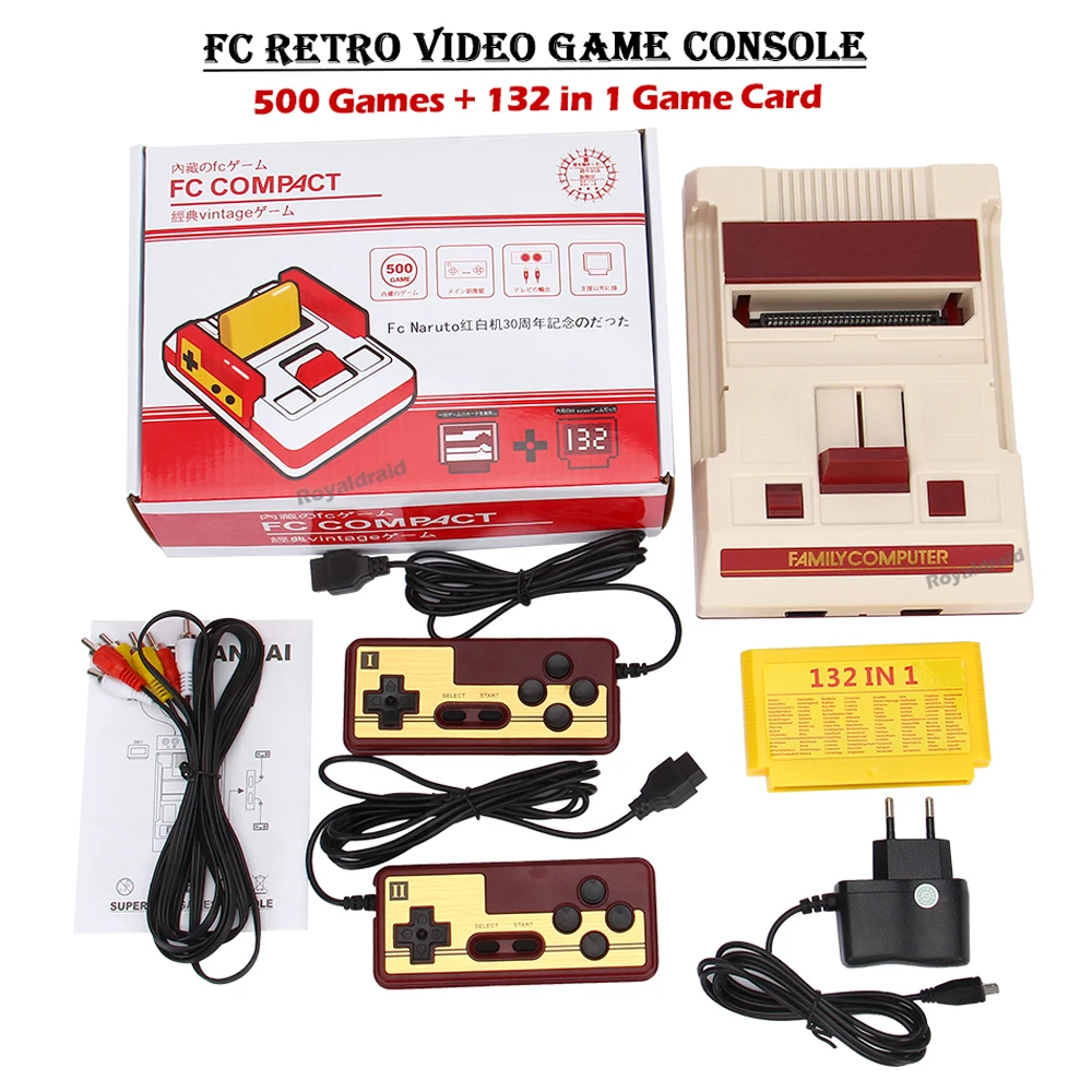8-Bit-For-FC-Video-Game-Console-Built-in-500-132-Classic-Games-Family ...