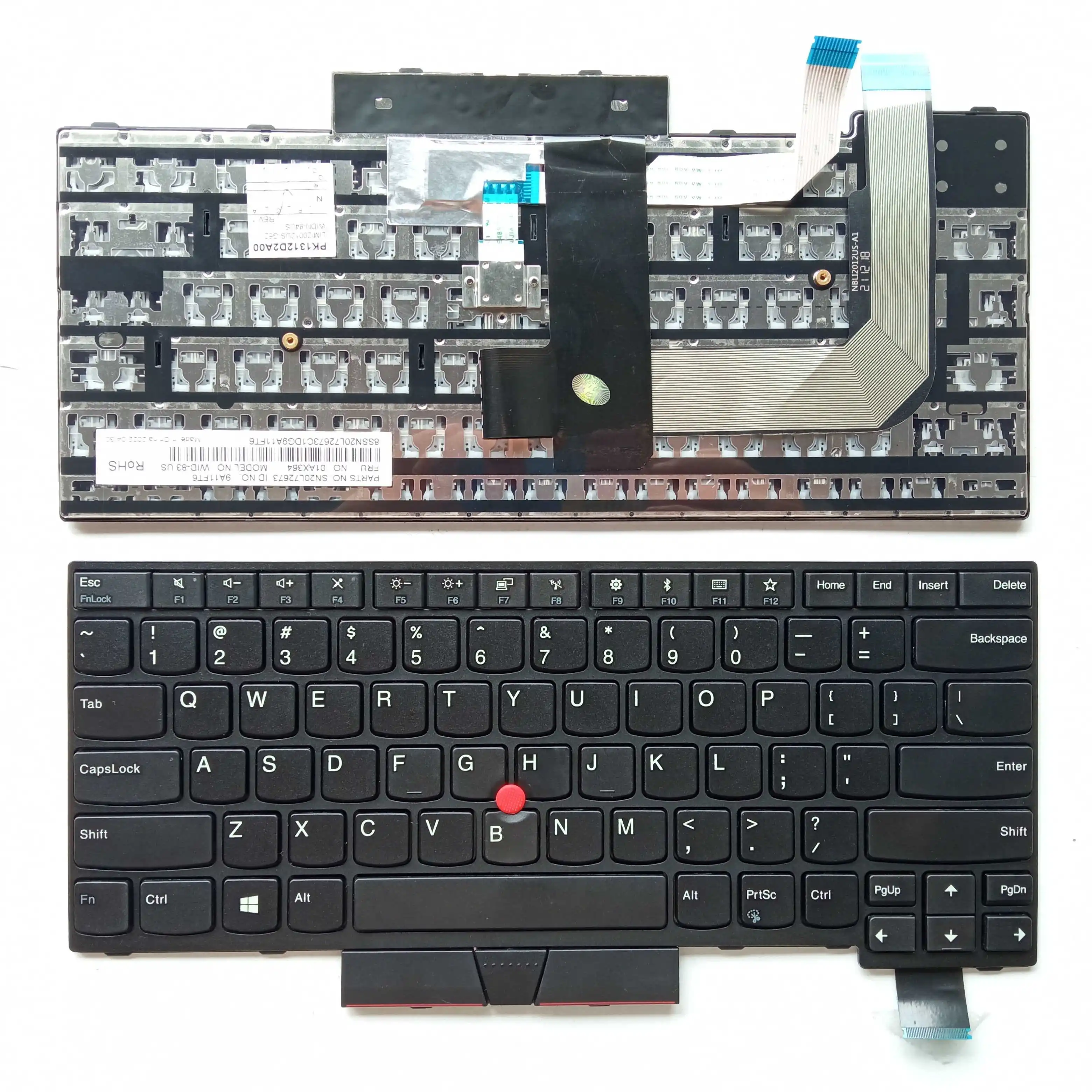New Us English For Ibm Thinkpad T470 T480 A475 A485 Nobacklight Black ...