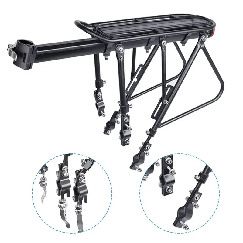 Deemount-100KG-Load-Bicycle-Cargo-Carrier-Rear-Luggage-Rack-24-29-inch ...