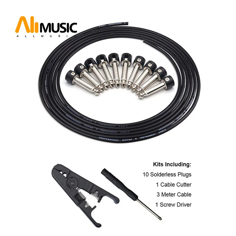 ALLMusic-Solderless-Connections-Design-Guitar-Cable-DIY-Guitar-Pedal ...