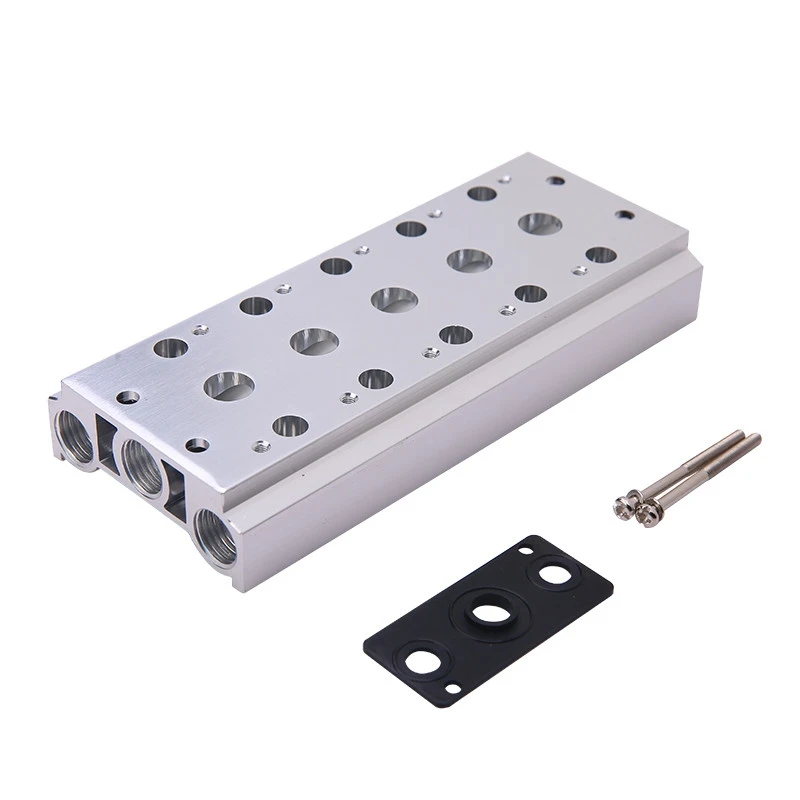 Pneumatic-Solenoid-Valve-Manifold-4V210-08-4V220-08-Base-Board-Air ...