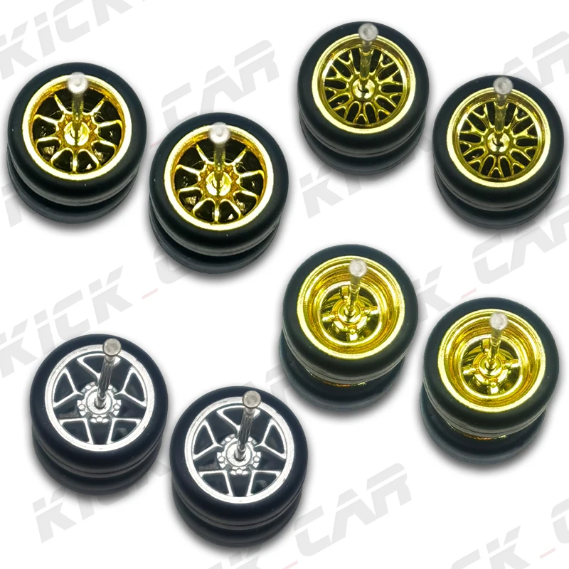 1-64-Model-Car-Miniature-ABS-Wheels-Racing-Style-Parts-Custom-for ...