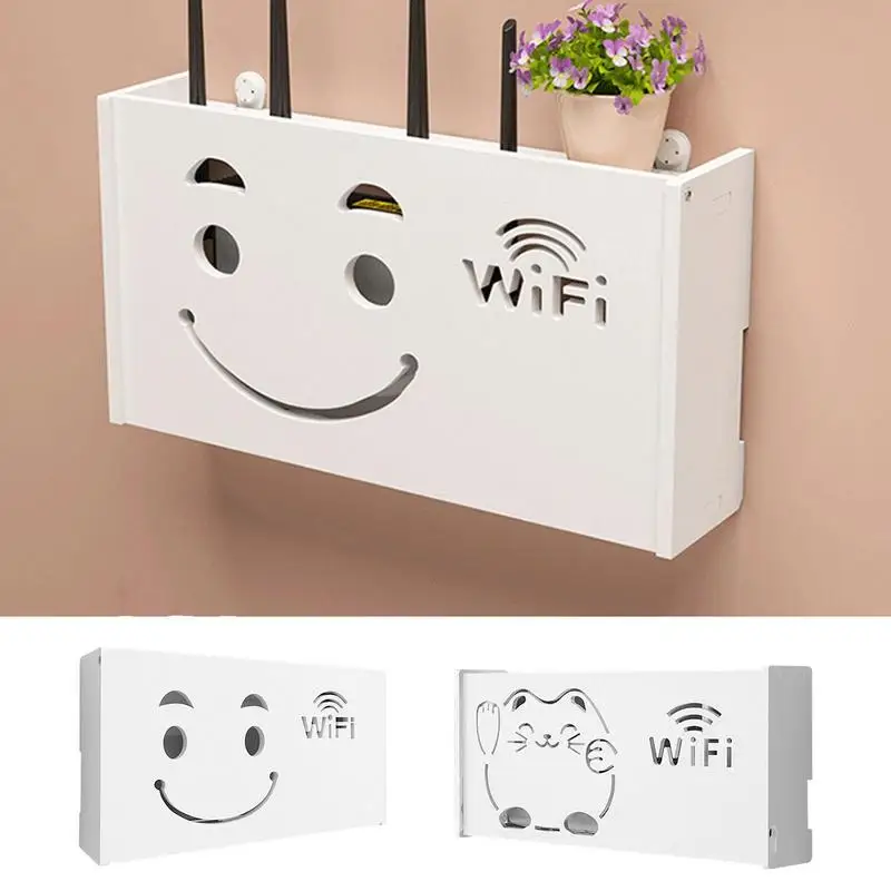 Wifi Router Storage Box Wall Mount | Wifi Router Storage Box Pvc - Box ...