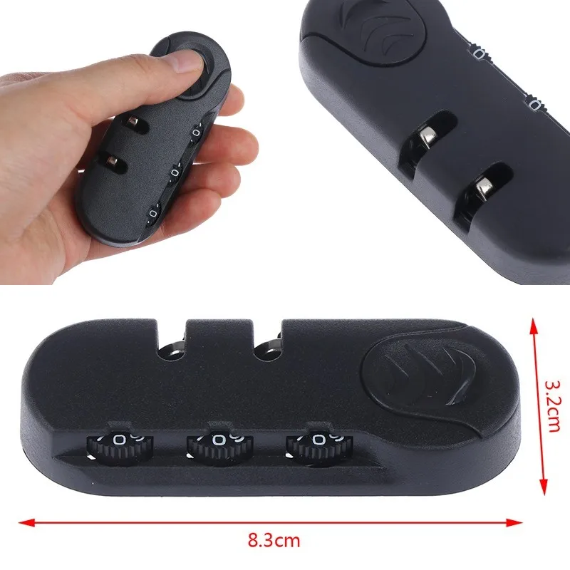 3-Digit-Combination-Padlock-Accessories-For-Bags-Lock-Luggage-Suitcase ...