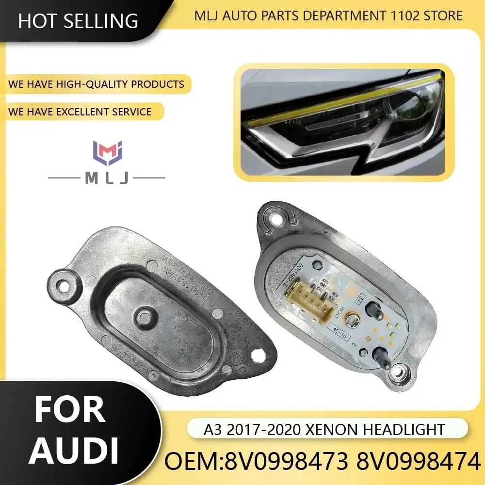 New8V0998473 8V0998474 DRL LED Modules For2017-2020 AUDI A3 Xenon ...