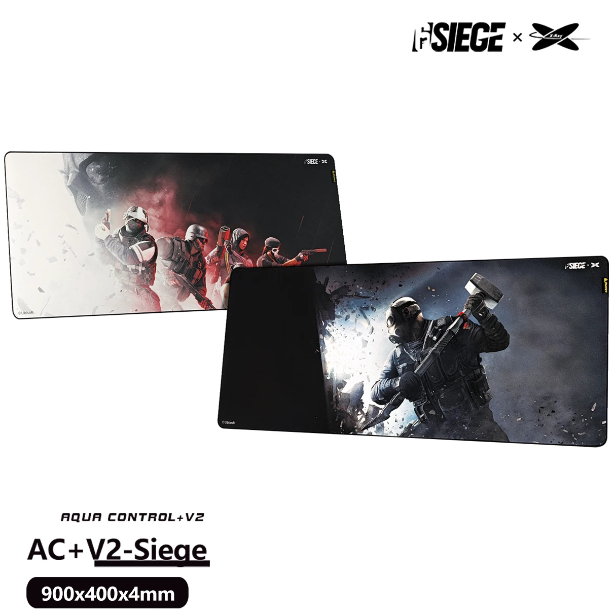 900x400x4mm-R6-SIEGE-x-X-raypad-Aqua-Control-Plus-V2-Gaming-Mouse-Pads ...